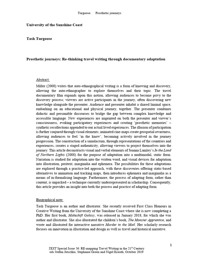 Adapting Joanna Lumley's Travel Narrative | PDF | Narrative ...