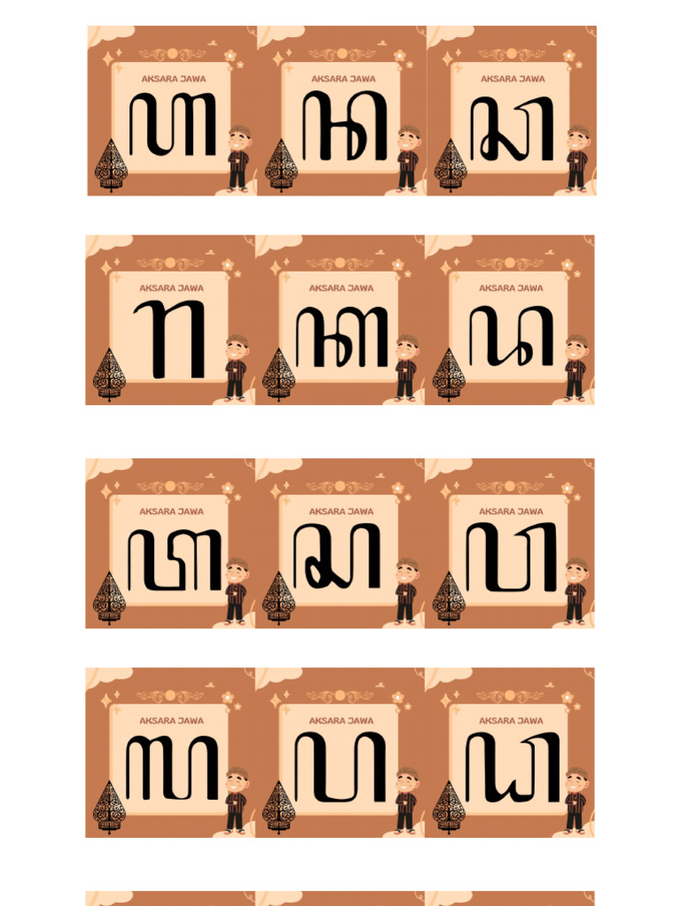 FLASHCARD AKSARA JAWA | PDF