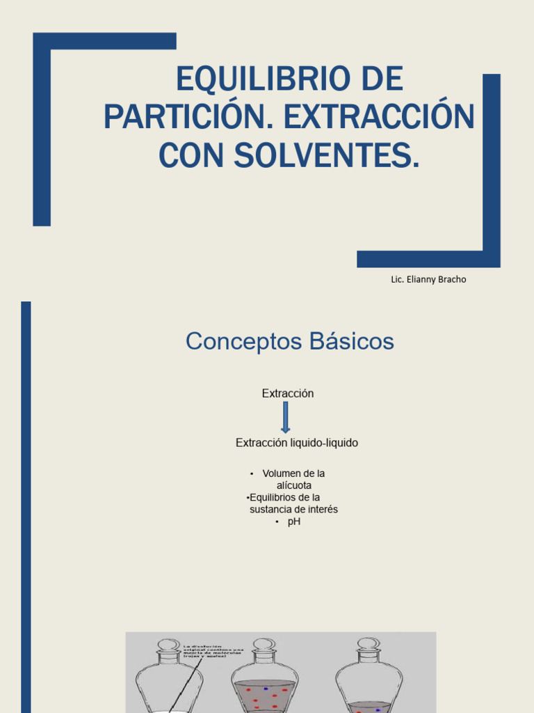 EXTRACCIÓN CON SOLVENTESpdf | PDF | Solvente | Química