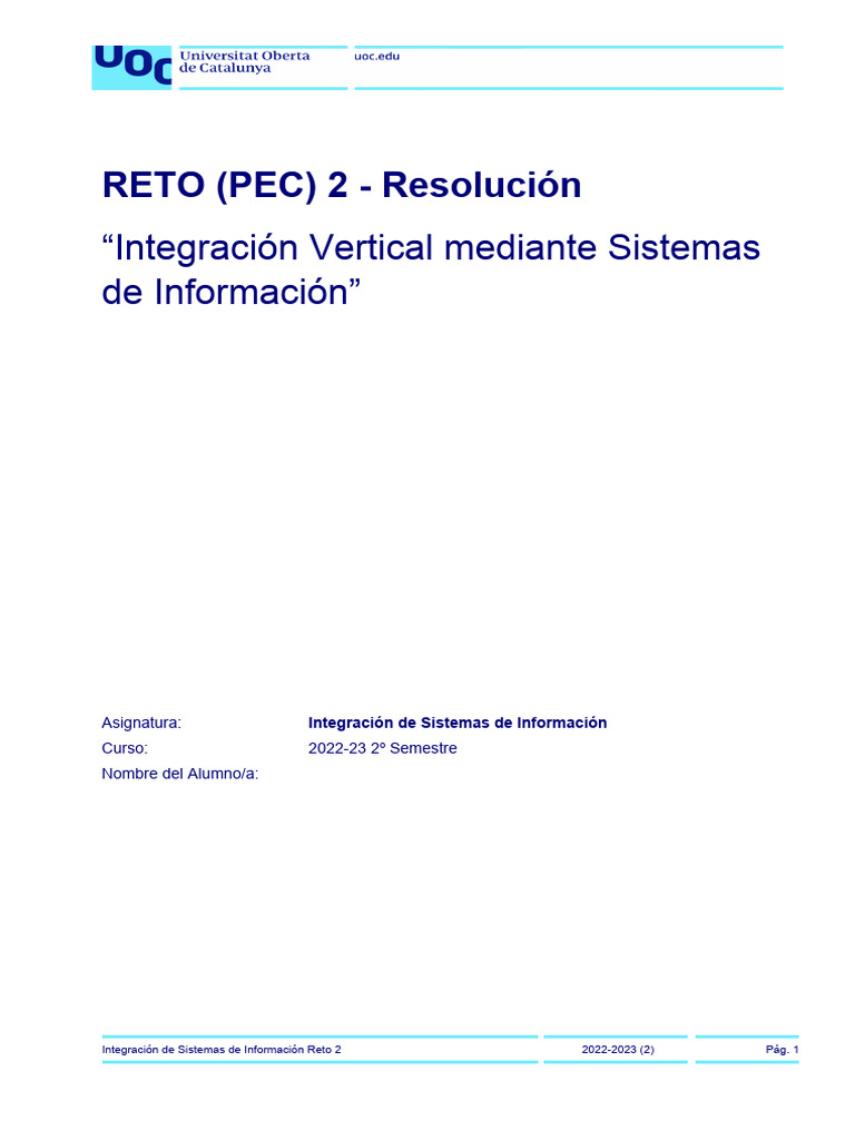 ISI -PEC2 v1 | PDF | Indicador de rendimiento | Gestión de recursos humanos