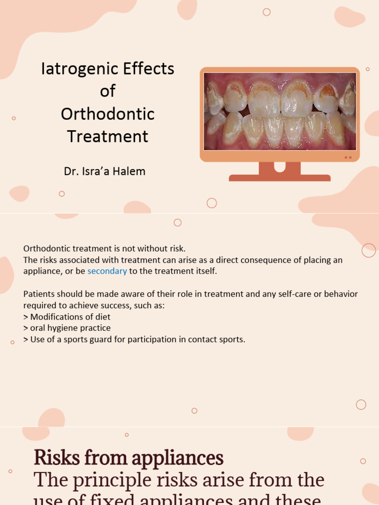 8 - Iatrogenic Effects of Orthodontics Treatment | PDF | Human Tooth ...