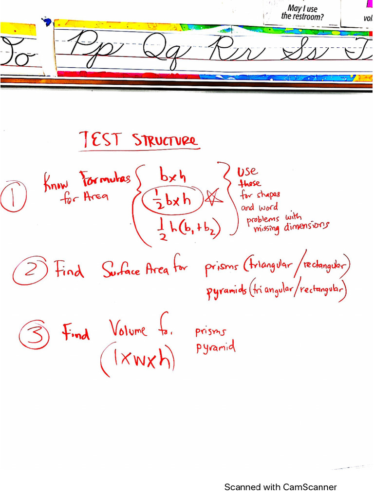 6th Grade Math Notes (Chp. 7) | PDF