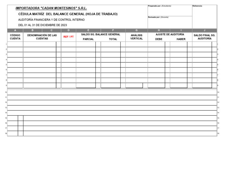 Cédula Matriz | PDF | Contabilidad | Business
