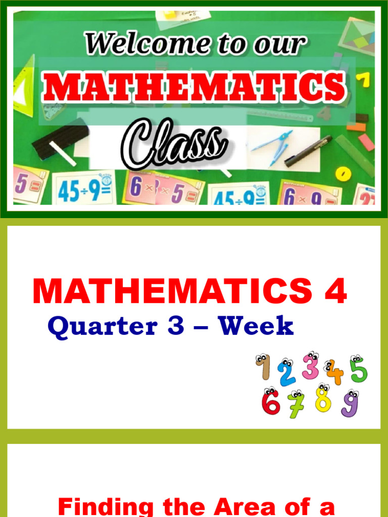 Math 4 Q4 Week 2 | PDF | Area | Mathematics