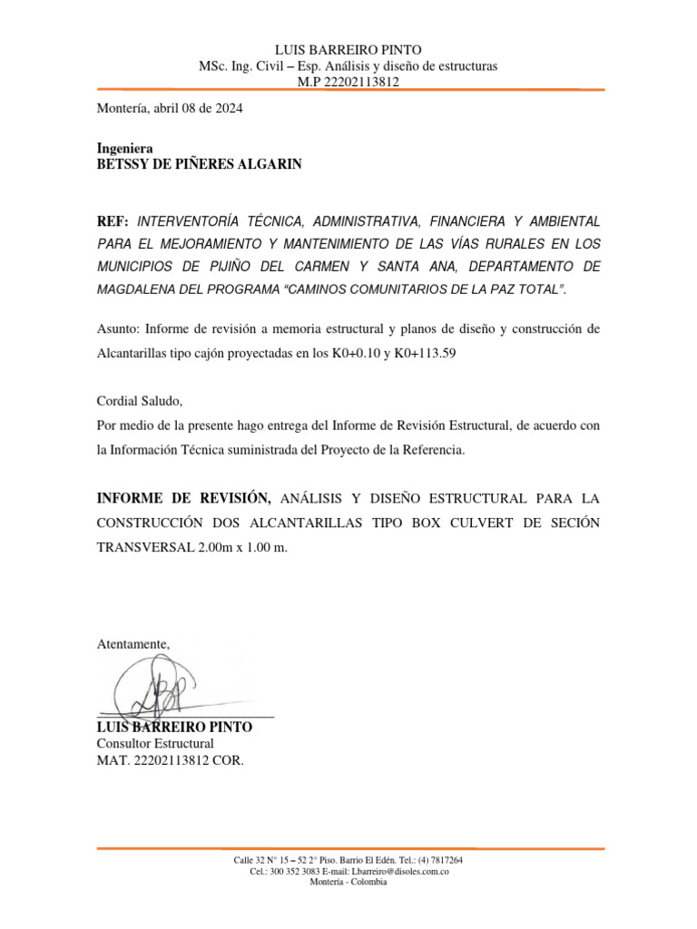 Revisión Box 1 y 2 San Fernando | PDF | Fundación (Ingeniería) | Colombia