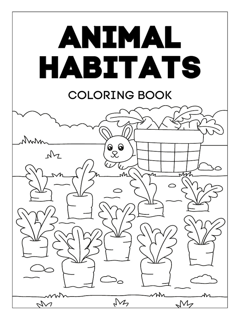 Animal Habitats Coloring Book PDF | PDF | Young Adult