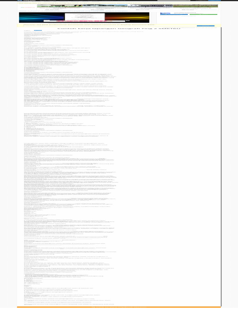 Contoh kerja lapangan Geografi Ting 2 SMKTKU - Me… | PDF