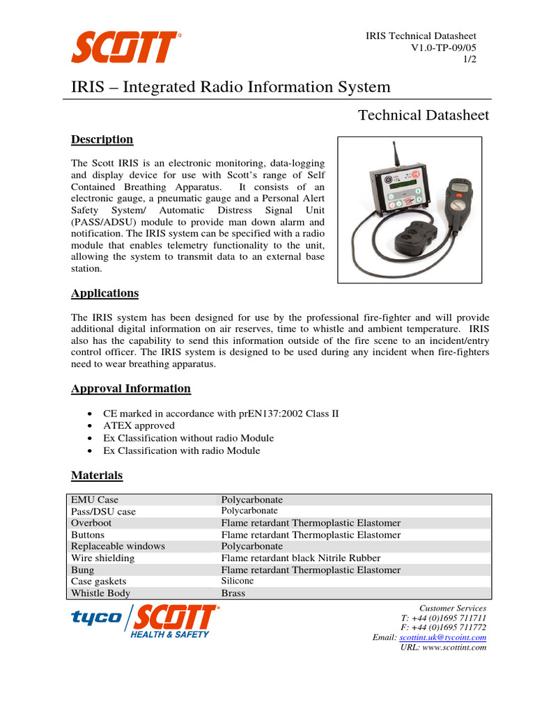 IRIS Technical Datasheet ENG 72dpi | PDF | Radio | Equipment
