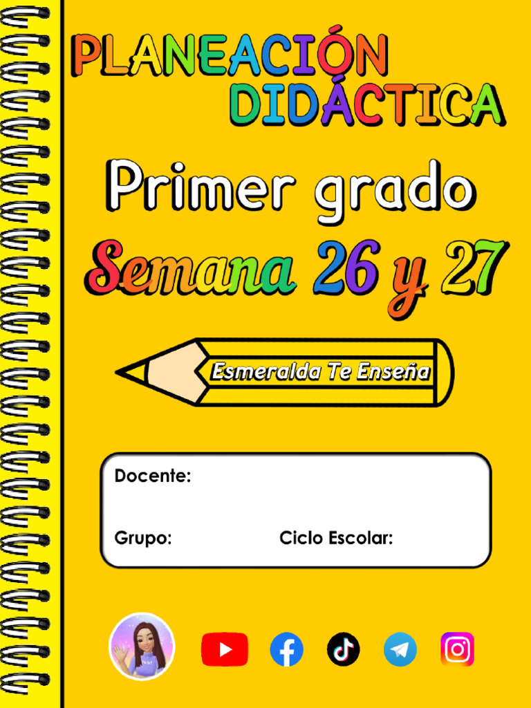? 1° S26 S27 PLANEACIÓN DIDÁCTICA ? Esmeralda Te Enseña ? | PDF | Evaluación | Aprendizaje