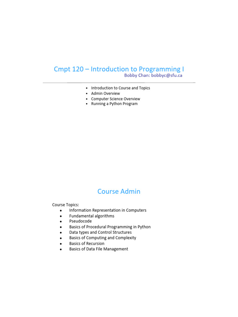 intro (1) | PDF | Computer Program | Programming