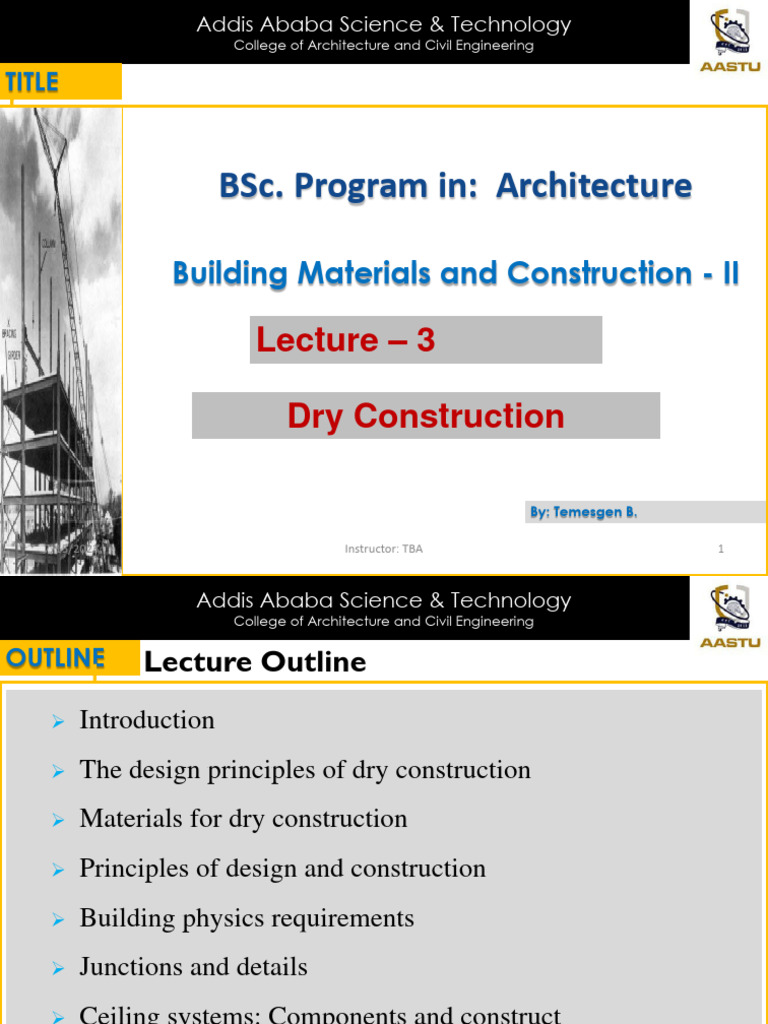 Lecture - 3 (Rev BMC - II) | PDF | Wall | Drywall
