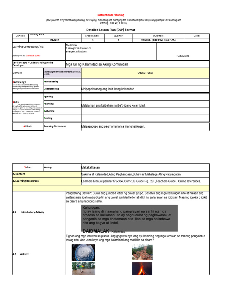 COT - DLP - MAPEH 5 BY Mila Lee | PDF