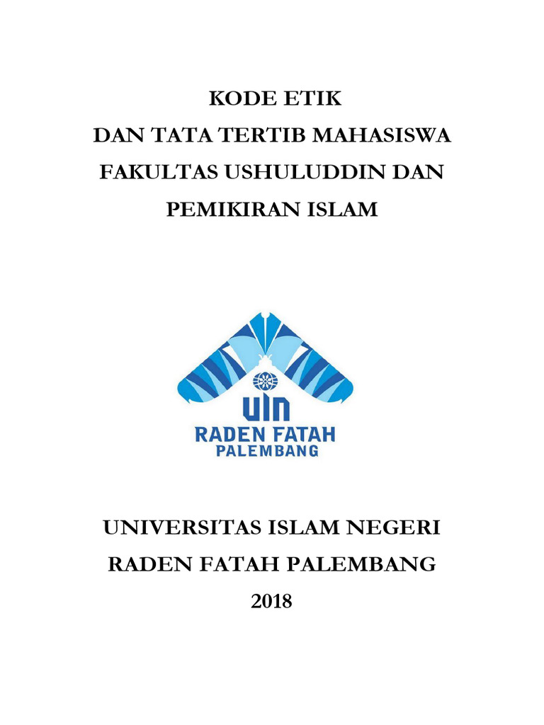 Kode Etik Mahasiswa UIN Raden Fatah | PDF