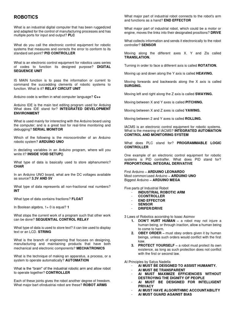 ROBOTICS-REVIEWER | PDF | Automation | Artificial Intelligence