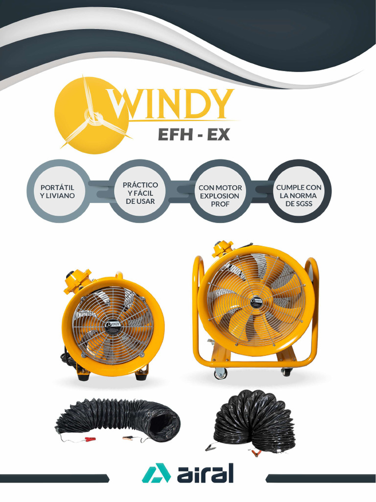 Windy EFHX - Ficha Tecnica 2023 | PDF
