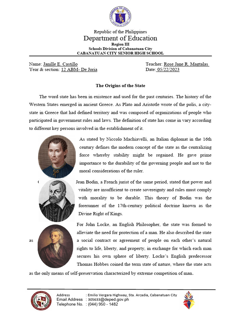 The Origins of the State | PDF | State (Polity) | Sovereignty