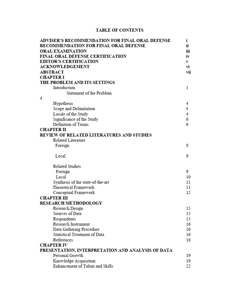Table of Contents, Figures and Tables | PDF | Data | Scientific Method