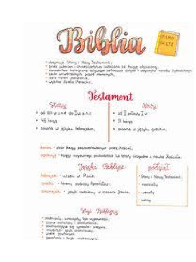 Biblia Notatki | PDF