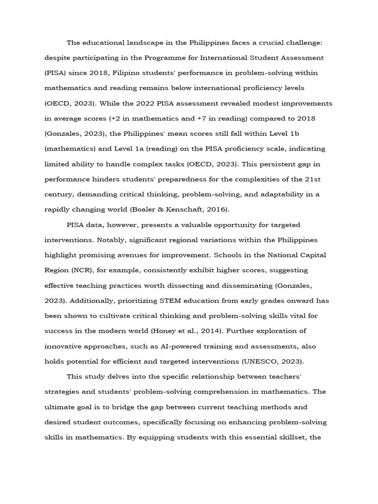 2023 PISA Results | PDF | Programme For International Student ...