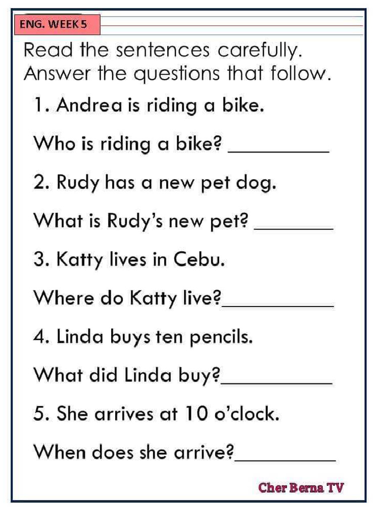 SAMPLE activity sheets | PDF