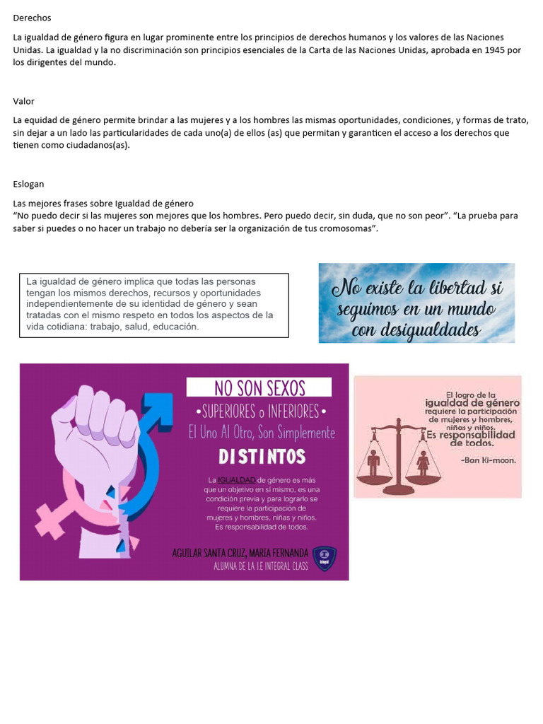 Igualdad de Género y Derechos Humanos | PDF | Política