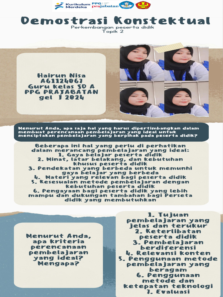 Demonstrasi Kontekstual Pemahaman Topik 2 | PDF