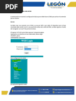 Guía de Configuración ONU-Router VSOL AX15 | PDF | Contraseña | Protocolos de red