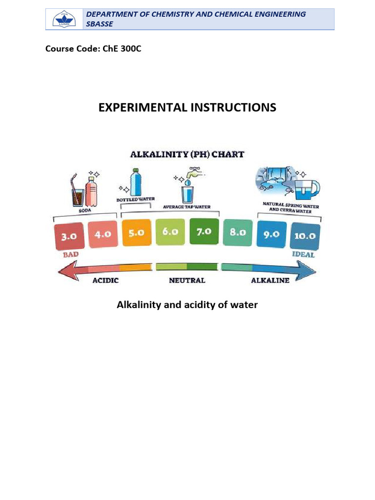 ChE300C-Alkalinity and Acidity of Water | PDF | Alkalinity | Titration