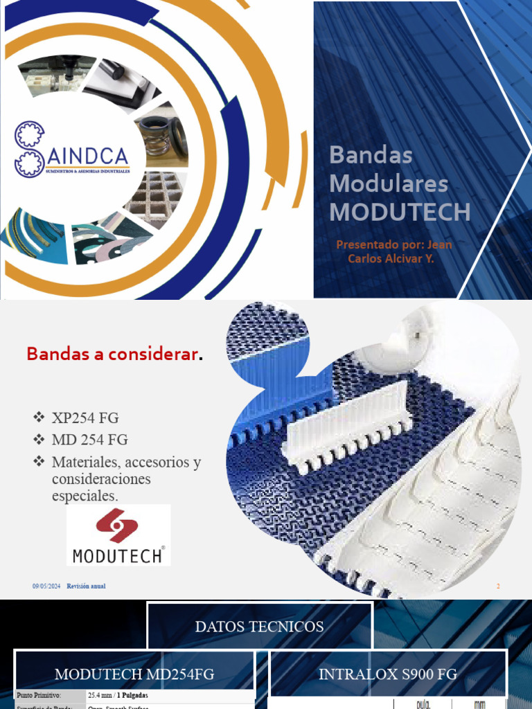 Bandas Modulares MODUTECH: Especificaciones y Crecimiento | PDF