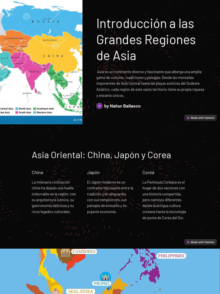Introduccion A Las Grandes Regiones de Asia | PDF | Asia | El sudeste ...