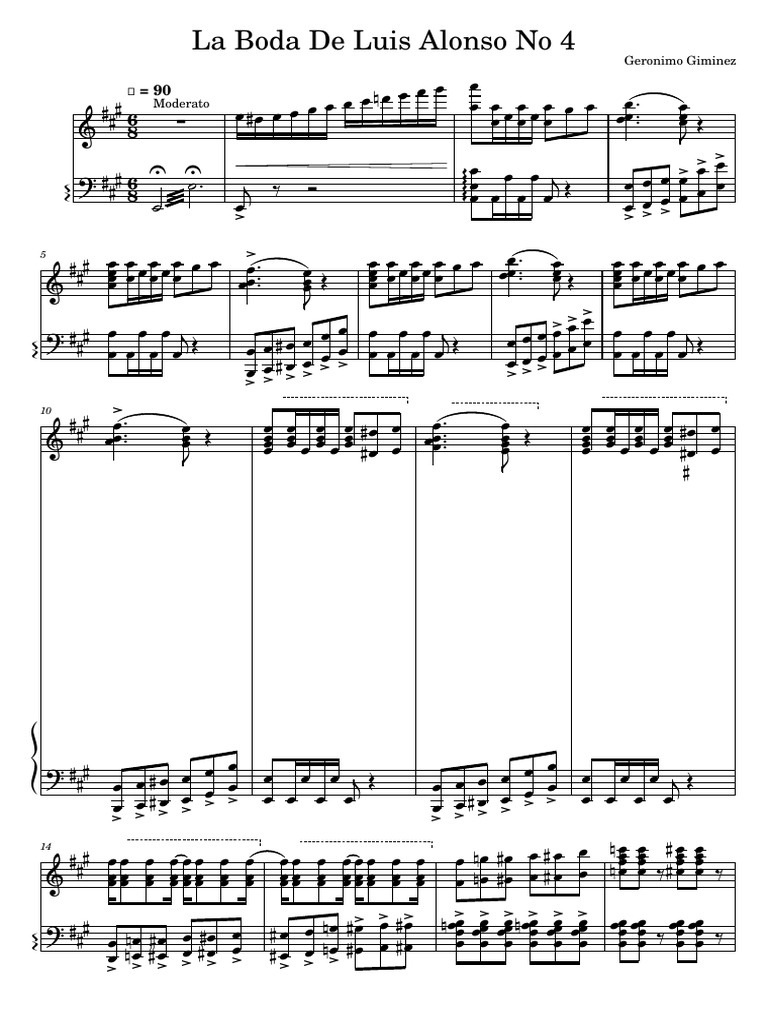 La Boda de Luis Alonso | PDF