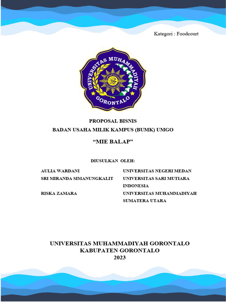 Proposal Bisnis Mie Balap (PMM) - Aulia - Miranda - Riska | PDF