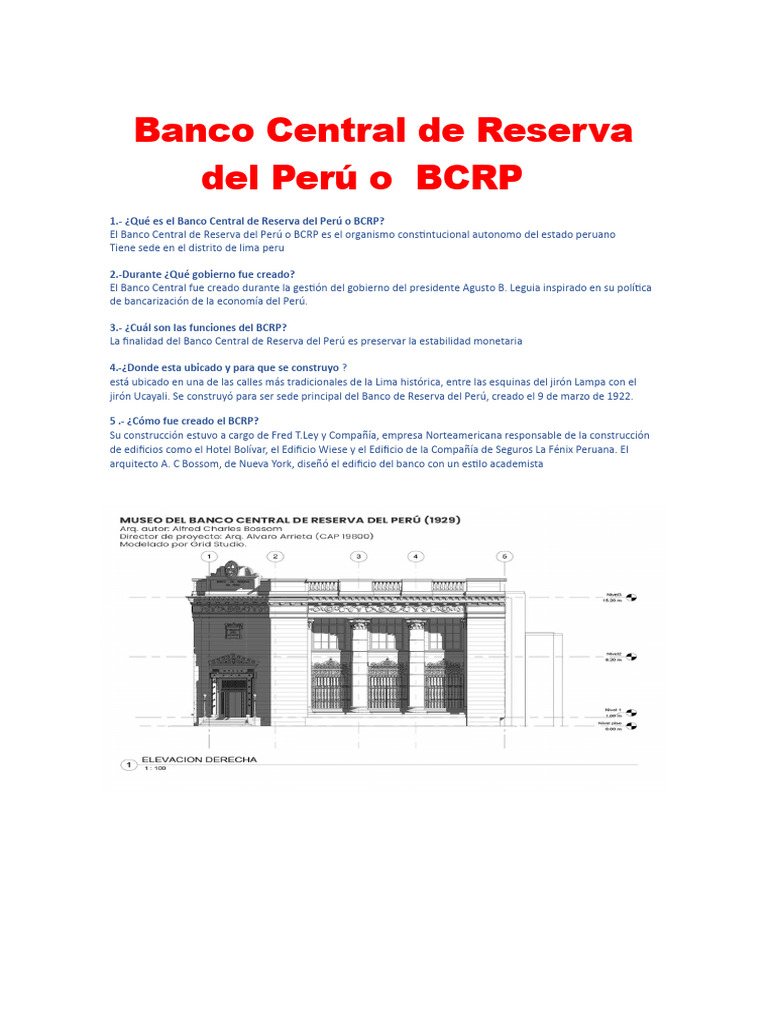Banco Central de Reserva Informe | PDF | Perú