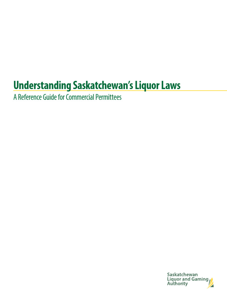 Understanding Saskatchewans Liquor Laws-FA-WEB | PDF | Alcohol Law ...