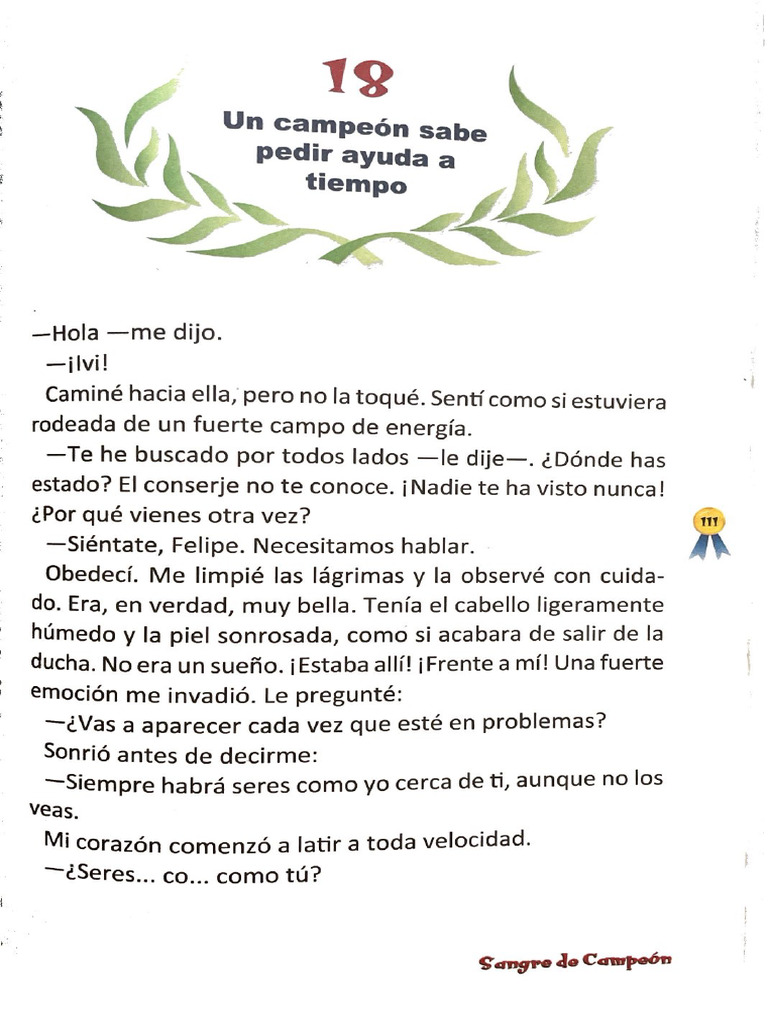 Sangre de Campeón Capítulo 18 | PDF
