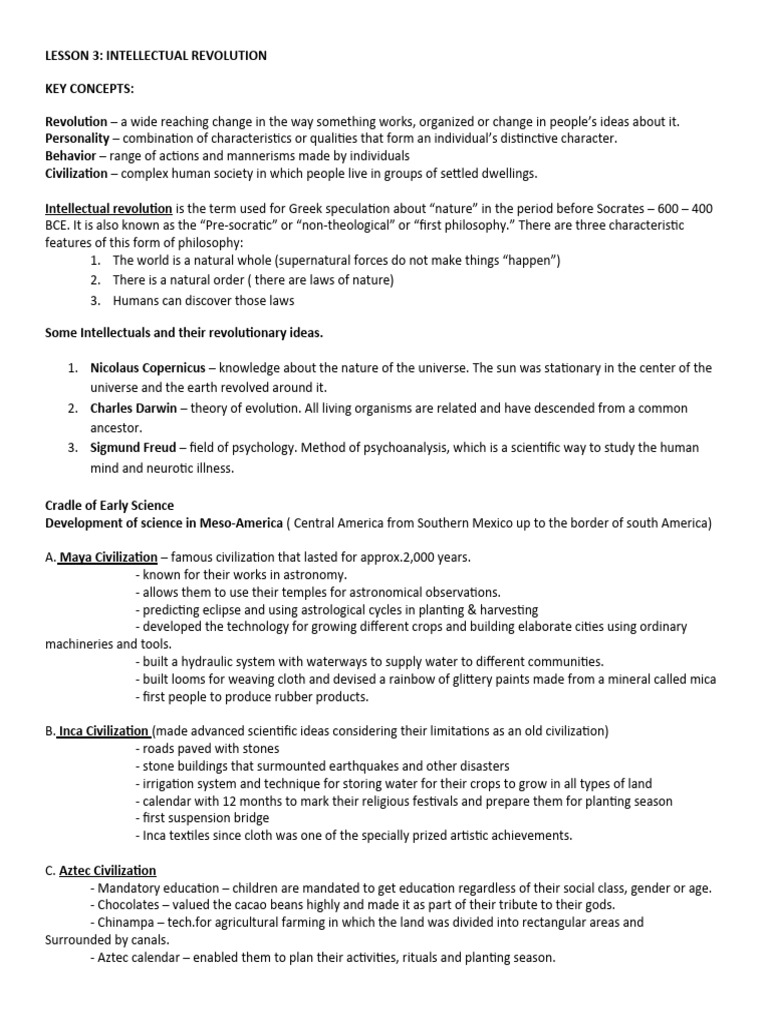 Intellectual Revolution | PDF | Science | Nature