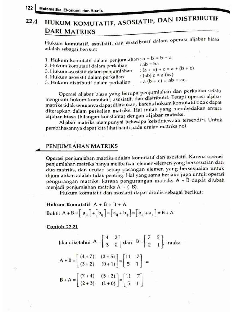 Operasi Matriks | PDF