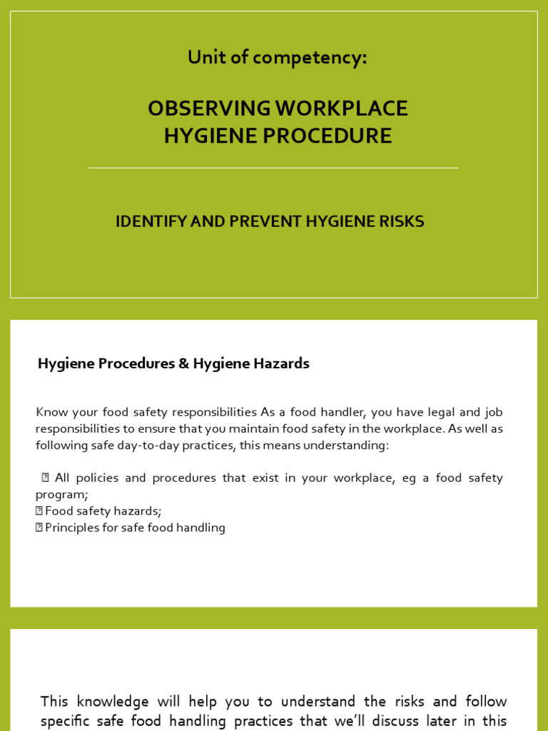 Identify and Prevent Risk | PDF | Food Safety | Safety