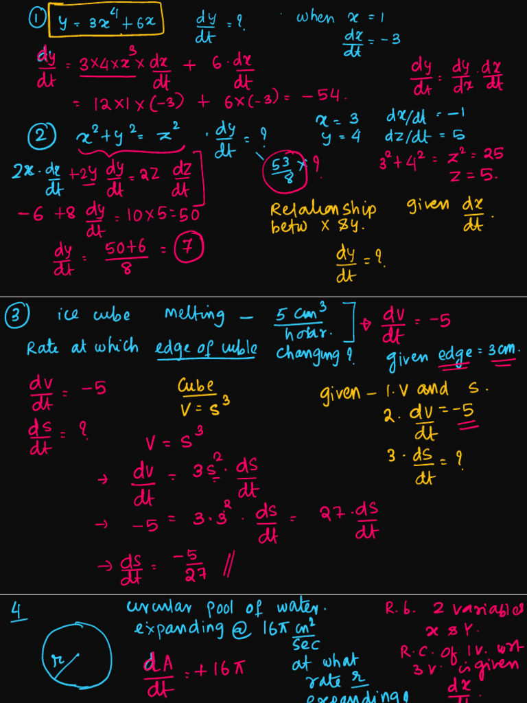 22 Apr - Related Rates - Solved Problems | PDF