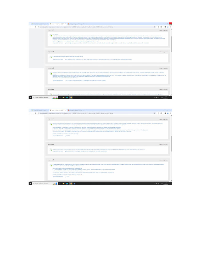 Psicologia Integrada Q1 | PDF