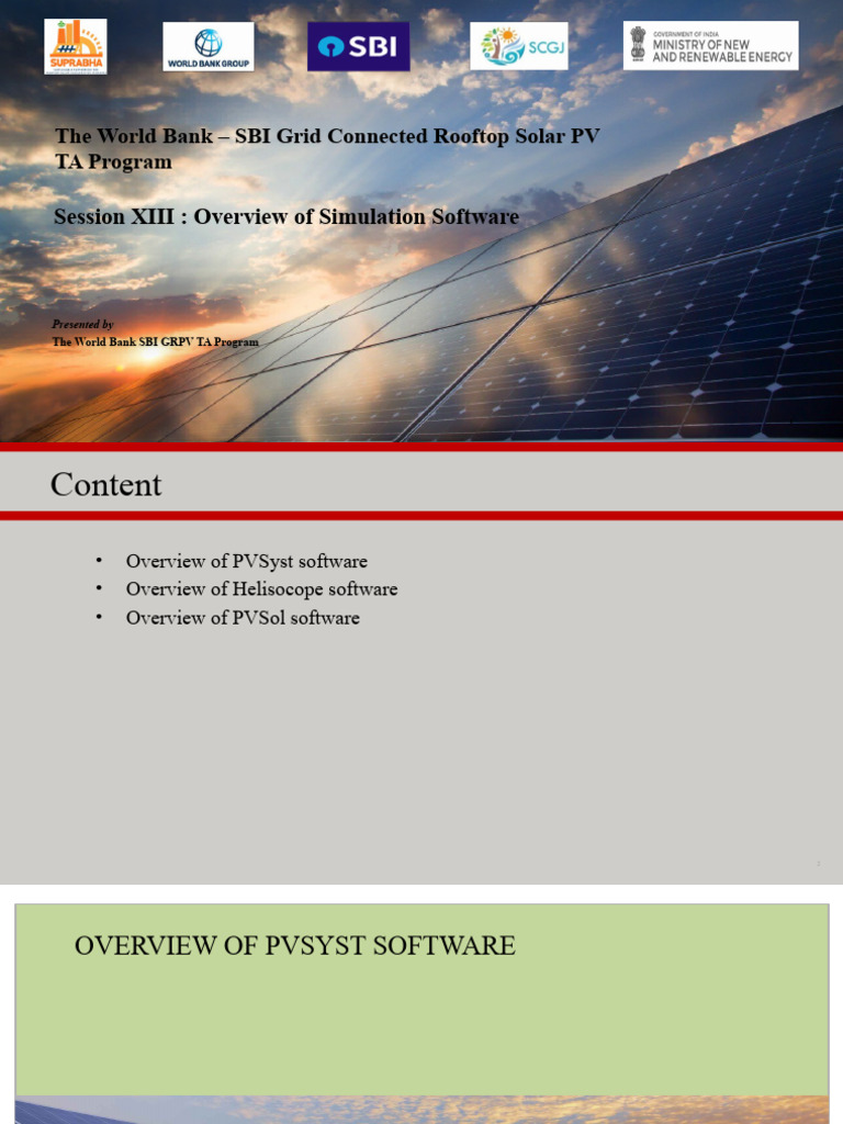 Session_13_Overview_of_Simulation_Software | PDF | Photovoltaic System ...