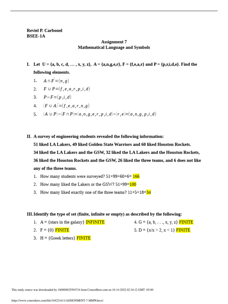Assignment 7 MMW | Download Free PDF | Mathematical Logic | Mathematical Concepts