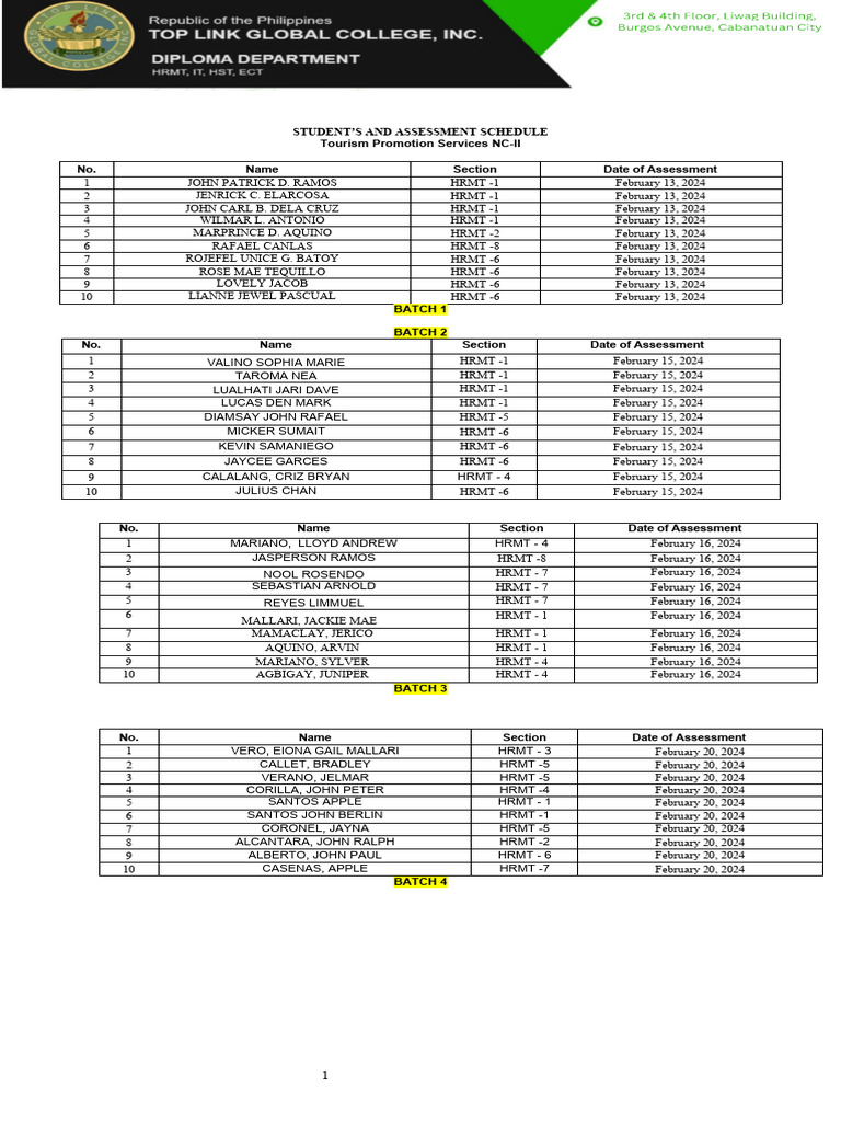 TPS Assessment | PDF