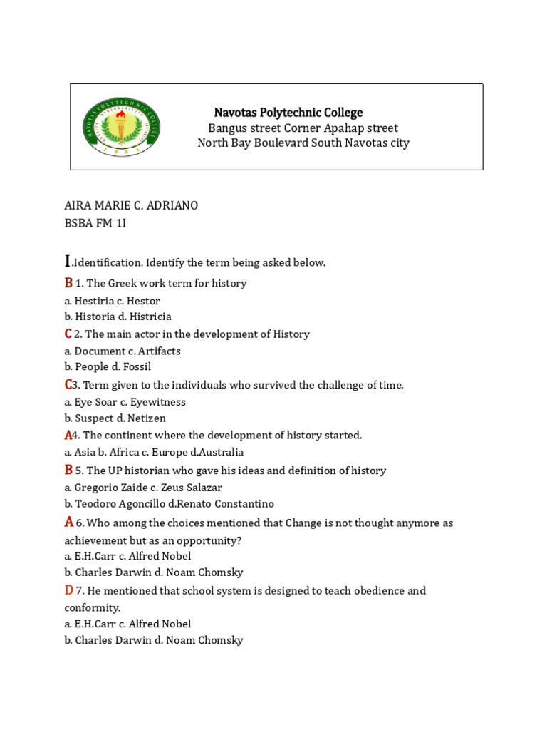 Navotas Polytechnic College Bangus Street Corner Apahap Street North ...