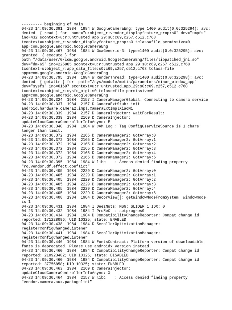 Log Cat 1713856170279 | PDF | Software | Computing