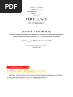 Certificate of Appreciation for Guest Speaker | PDF