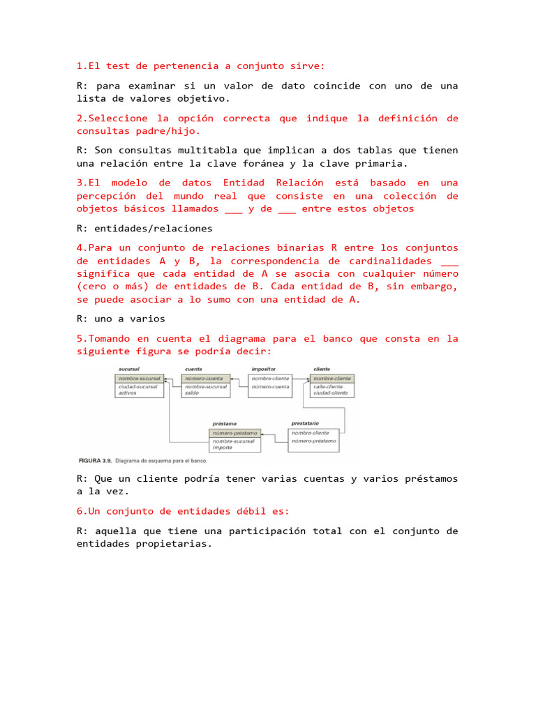 Conceptos Clave en Modelado E-R | PDF | Bases de datos | Tecnologías de ...