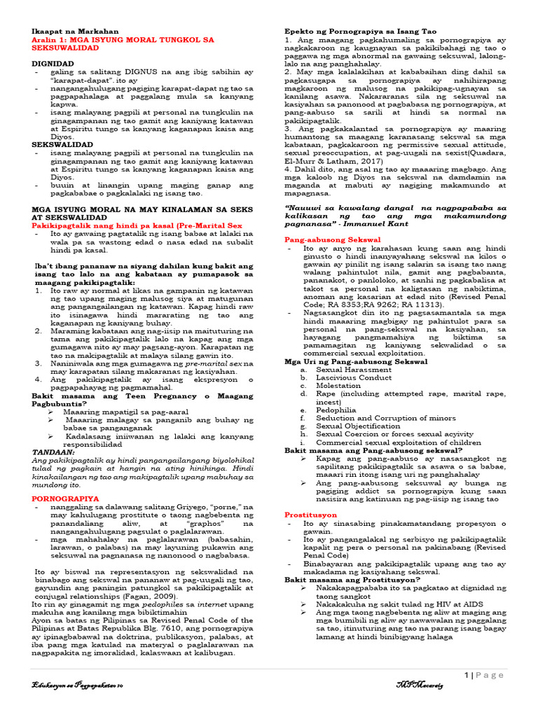 Esp Q4 Outline | PDF