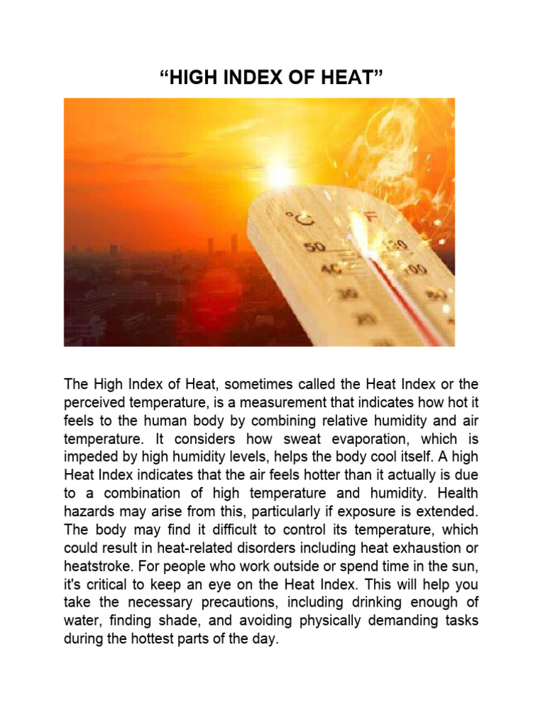 HIGH INDEX OF HEAT Mary Venchel | PDF