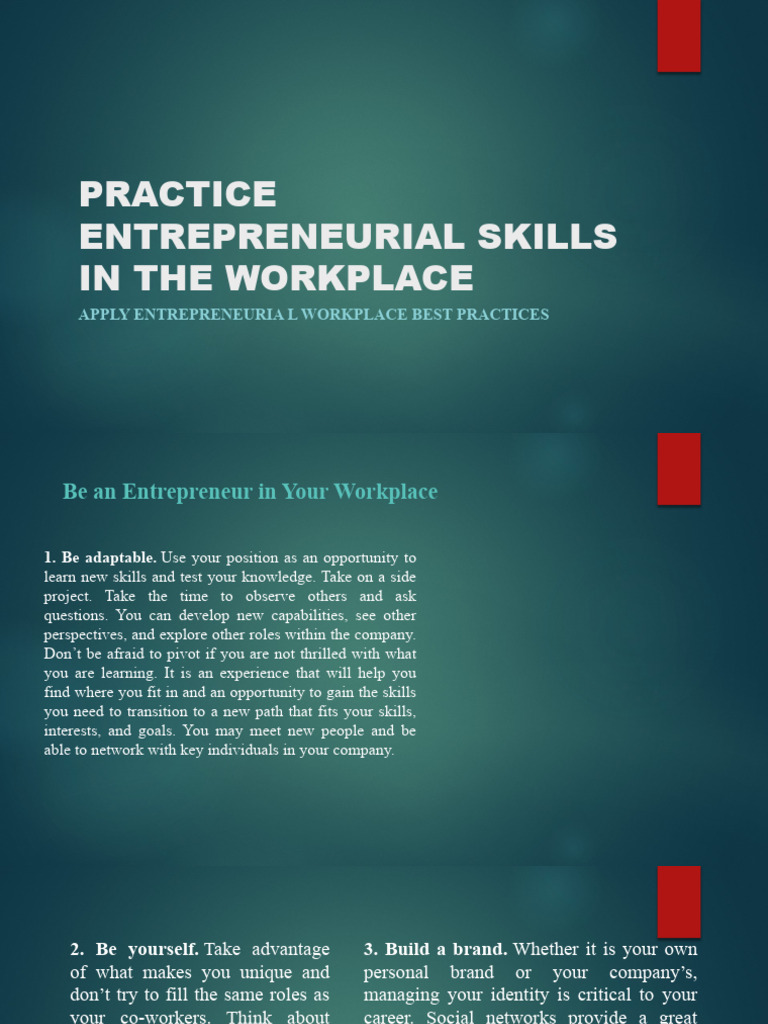 Apply Entrp Workplace Best | PDF | Entrepreneurship | Incentive